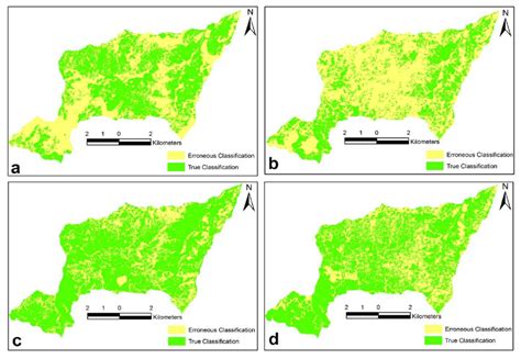 Comparisons Of Spatial Analysis With A Land Cover B Forest Cover Type Download Scientific