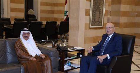 ميقاتي يشيد بدور سفير قطر في توطيد علاقات الدوحة وبيروت الخليج أونلاين