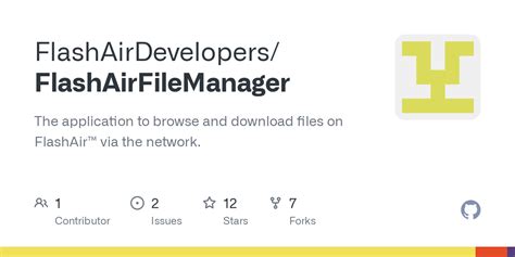 github flashairdevelopers flashairfilemanager the application to