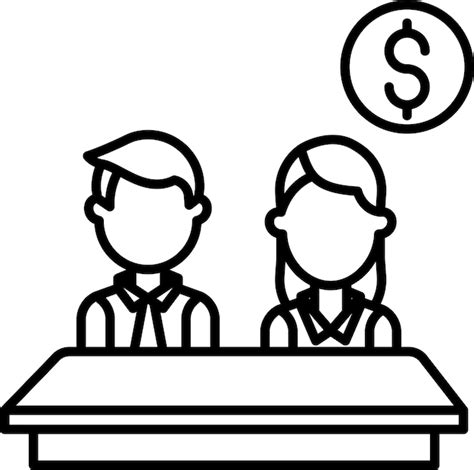 Premium Vector Business Analyst Outline Vector Illustration Icon