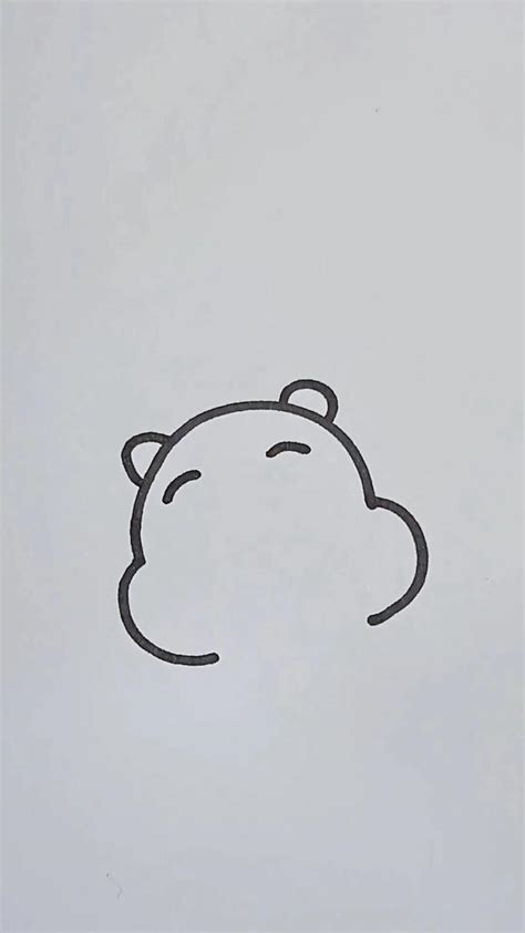 小熊卡通简笔画 小熊卡通简笔画彩色 苗苗知道