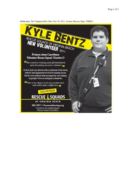Kyle Bentz Virginian Pilot Virginia Beach The Virginian