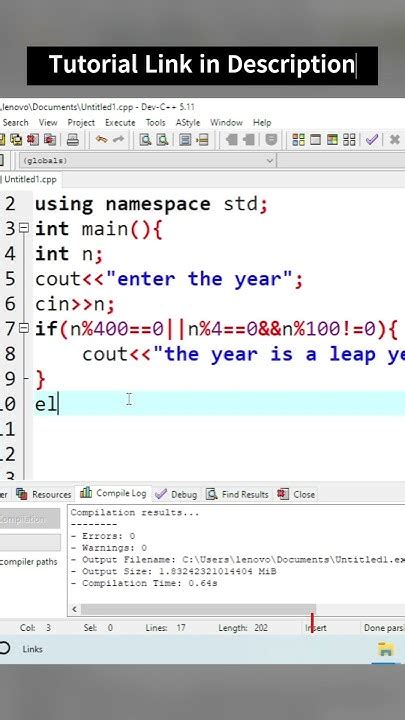 🔥 Simple Leap Year Code In C 🚀💻 C Leapyear Codingexplained