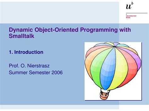 Ppt Dynamic Object Oriented Programming With Smalltalk Powerpoint