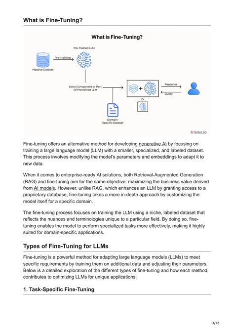 Llm Fine Tuning Vs Rag A Complete Comparisonpdf