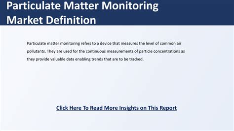 Ppt Particulate Matter Monitoring Market Powerpoint Presentation