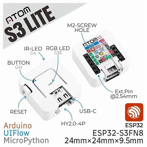 Atoms3 Lite Esp32s3 Dev Kit Esp32 S3 Programmable Controller Embedded