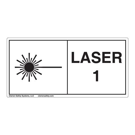 Laser Class 1 Iec1007 H Label