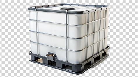 Premium Psd Ibc Container For Liquids Of White Color E Isolated On