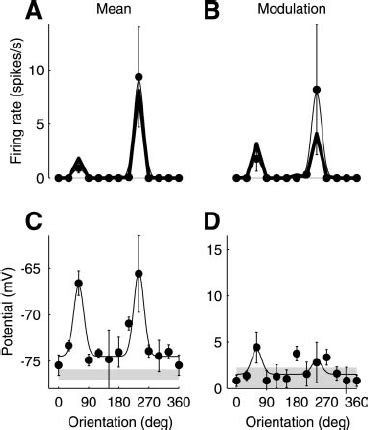 Orientation Tuning Of The Complex Cell Of Figures B And Format As