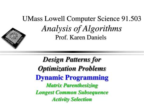 ppt umass lowell computer science 91 503 analysis of algorithms prof