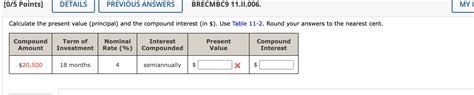 Solved 0 5 Points DETAILS PREVIOUS ANSWERS BRECMBC9 Chegg
