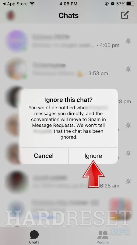 How To Ignore Messages On Messenger HardReset Info