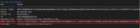 Salesforcedx What Is Sfdx Auth Url Attribute Used For Salesforce