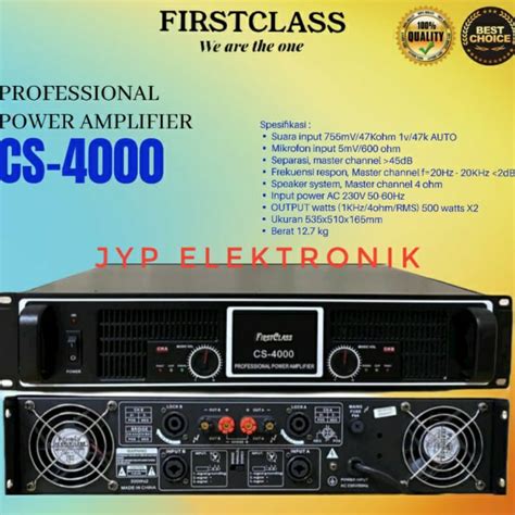 Jual Power Amplifier Firstclass Cs 4000 Cs4000 First Class Original