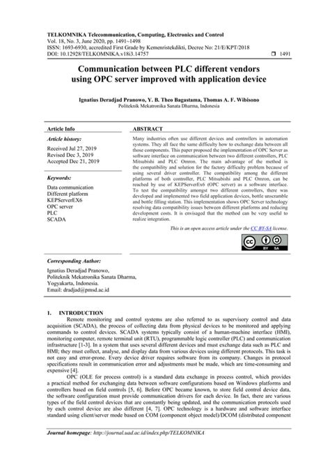 Communication Between Plc Different Vendors Using Opc Server Improved
