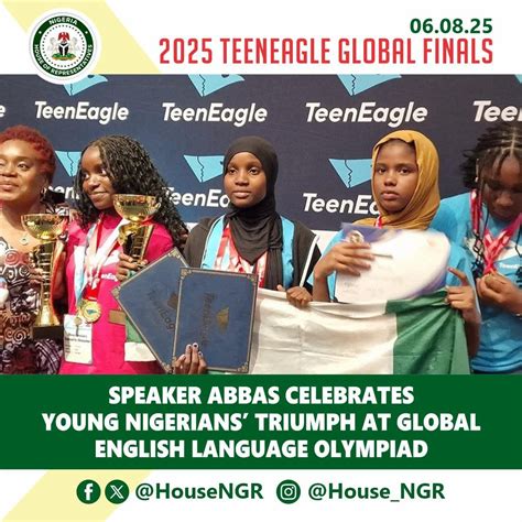 Speaker Abass Hails Young Nigerians For Winning English Contest Voice