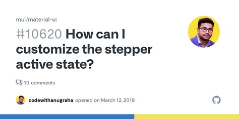 how can i customize the stepper active state · issue 10620 · mui