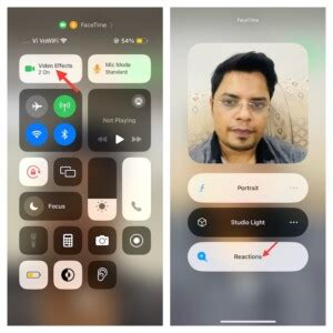 2 Ways To Trigger Reaction Effects In FaceTime In IOS 17