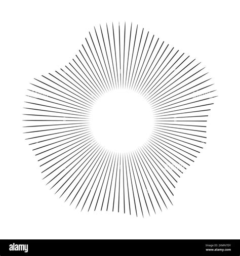 Radial Sound Wave Concentric Audio Rhythm Line Dynamic Set Radial Signal Or Vibration Elements