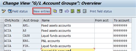 Define Account Group SAP Transaction Code OBD4