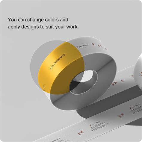 반투명 무광 테이프 목업 프루티드 디자인 무료 목업과 디자인 리소스를 다운로드 받으세요