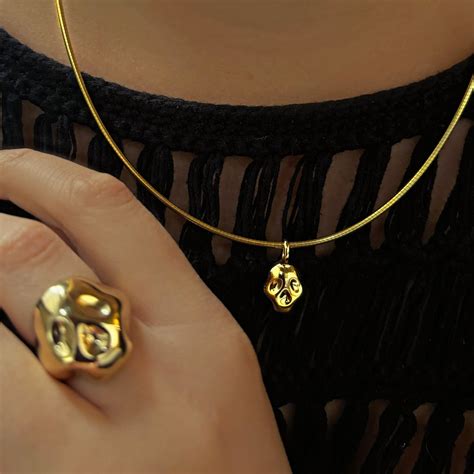 Amanda Pearl 14k Recycled Gold Molten Skull Charm