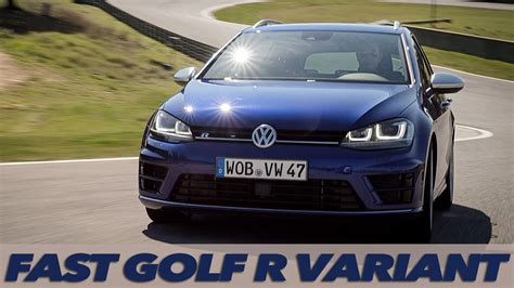 New VW Golf R Variant MK7 LOUD EXHAUST SOUND TRACK TEST DRIVE YouTube