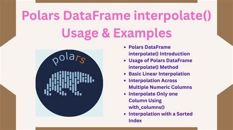 Polars DataFrame Interpolate Usage Examples Spark By Examples