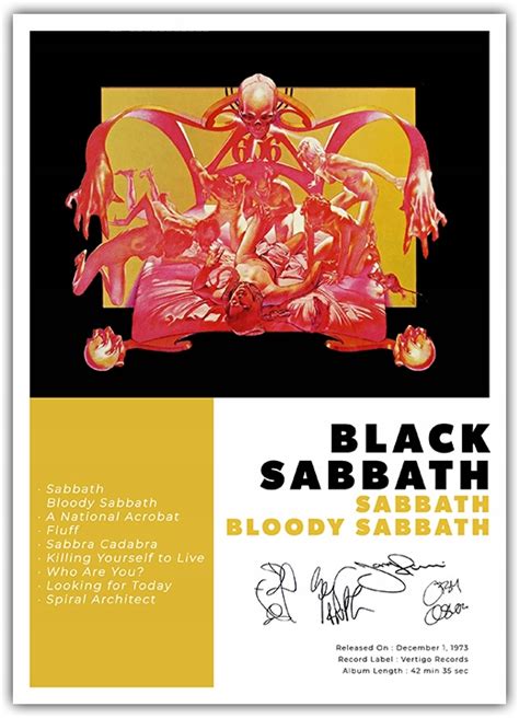Plakat Black Sabbath Sabbath Bloody Sabbath 50x70 Muzyczna Grafika