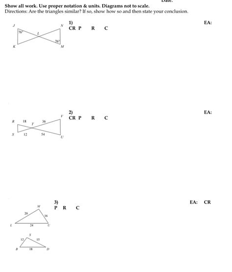 solved date show all work use proper notation and units diagrams not