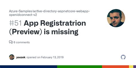 App Registratrion Preview Is Missing · Issue 51 · Azure Samples