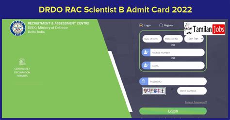 DRDO RAC Scientist B Admit Card 2022 Released Check Exam Date Here