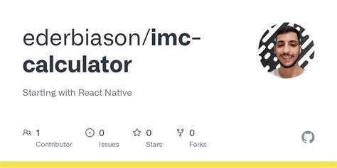 Github Ederbiason Imc Calculator Starting With React Native