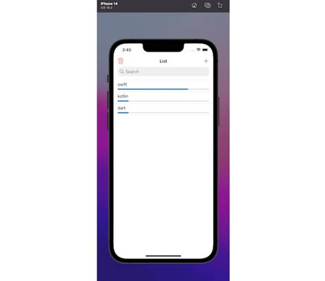 A Basic List App Uses CoreData For Storage