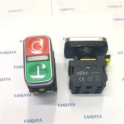 Jual Double Push Button Mm With Led V Jakarta Pusat Yanjaya Tokopedia