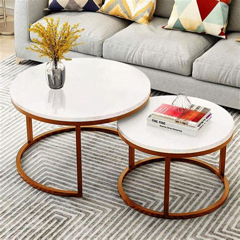 Elegant Round Coffee Table White Timeless Style For Modern Spaces