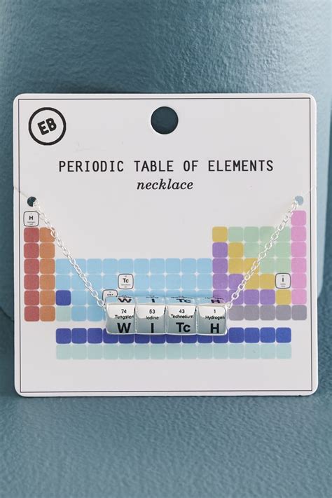 Earthbound Trading Periodic Table Witch Necklace Hamilton Place