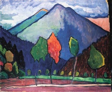 The Blue Mountain by Gabriele Münter Paintings Kandinsky and Artist