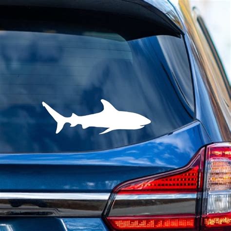 Shark Car Decal Etsy