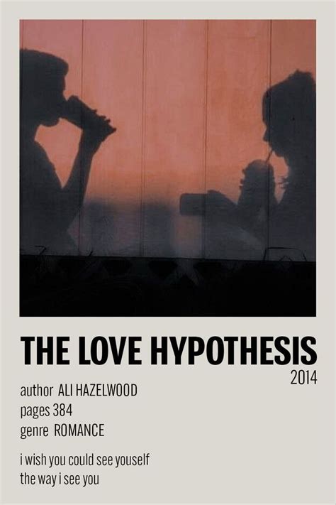 The Love Hypothesis Minimalist Polaroid Poster Romantic Books Theory
