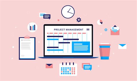 Gestion De Projet Vecteurs Libres De Droits Et Plus Dimages
