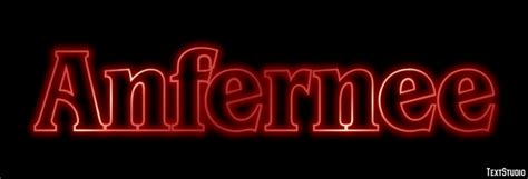 Anfernee Text Effect And Logo Design Name