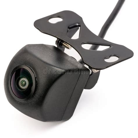 Car Front And Rear View Video Camera On White Background Stock Image