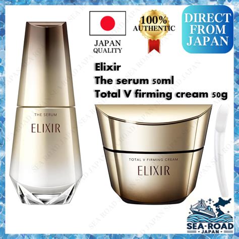 Elixir The Serum Aa 50ml And Total V Firming Cream 50g Container Cream