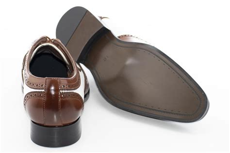 Cognac And White Wingtip Dress Lace Ups — Dolce Vita Men