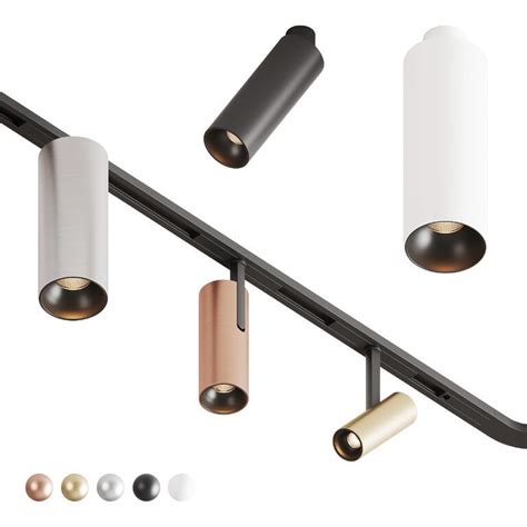 Track Lighting System Flos Zero Track Pro And C1 Spots 381654 3d