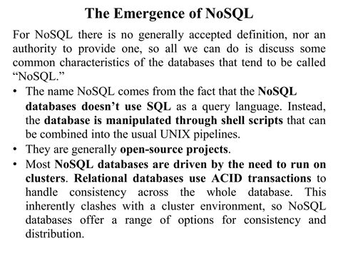nosql databases intrduction powerpoint presentaion pptx databases