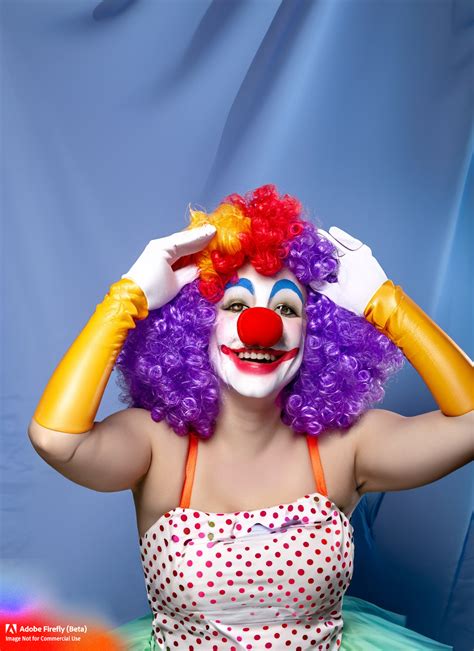 Firefly Beautiful White Face Clown Girl With White By Clownyworld On