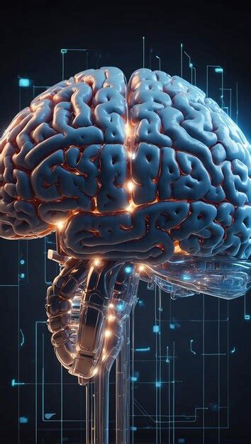 Artificial Intelligence In The Form Of A Brain Digital Technologies Neural Networks Neural Chip